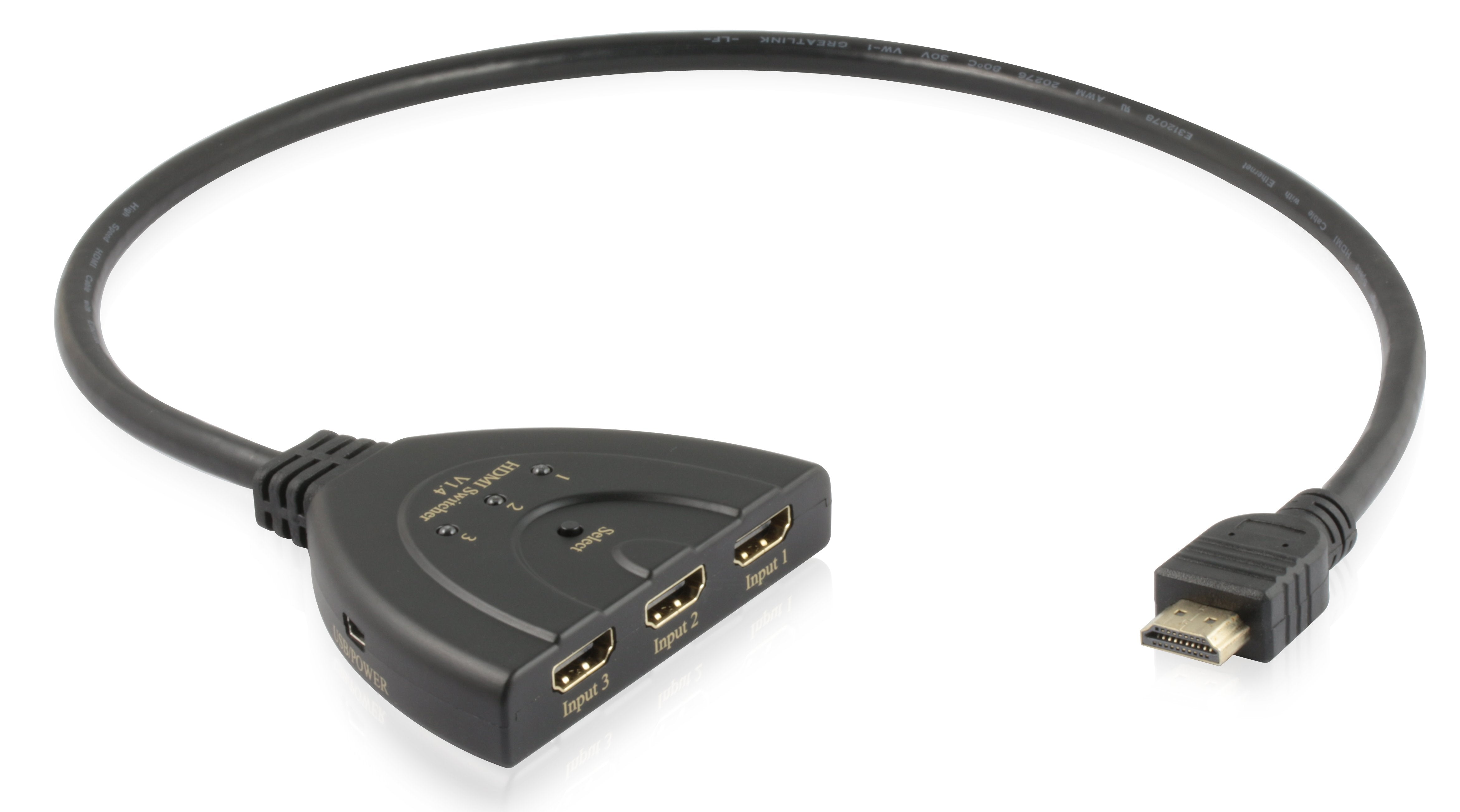 NEXILUX HDMI 1.4 Auto Switcher - 3 input - 1 output - Supporting 4K, F ...